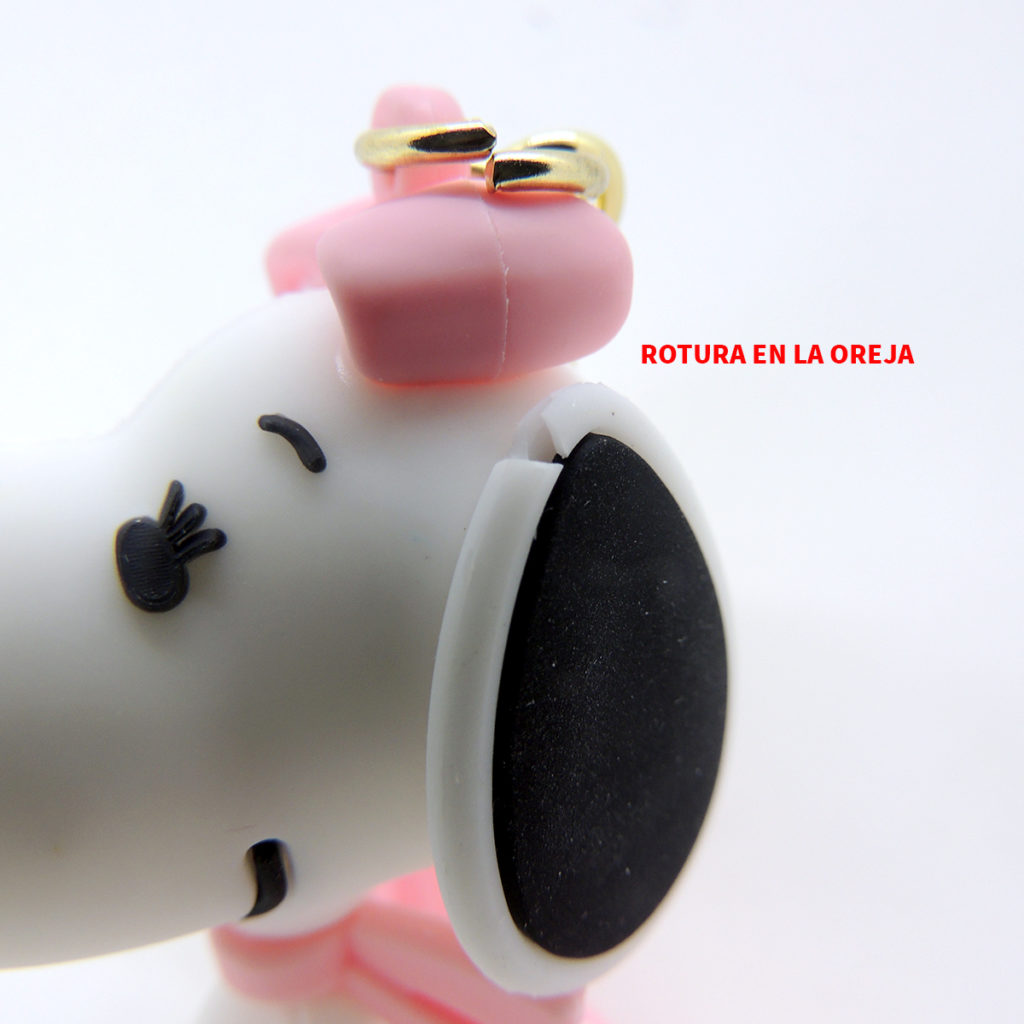 Snoopy Rosa Keyring Llavero 6cm Bootleg Chibi - Madtoyz