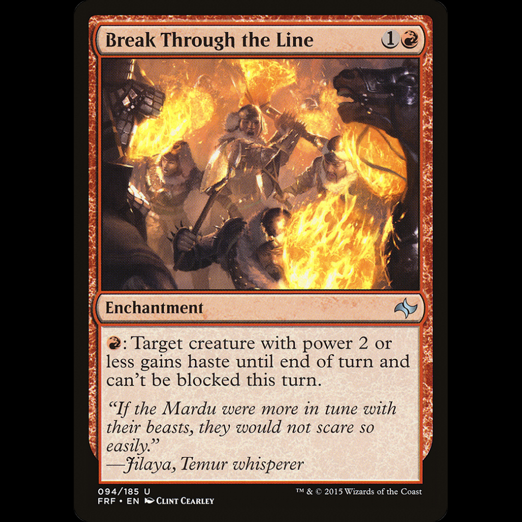 MTG Atravesar las filas (Break Through the Line) Fate Reforged - Madtoyz