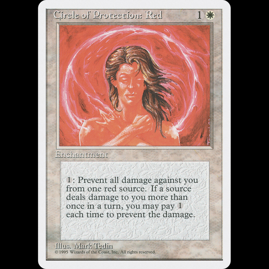 MTG Circulo de protección: Rojo (Circle of Protection: Red) Fourth ...