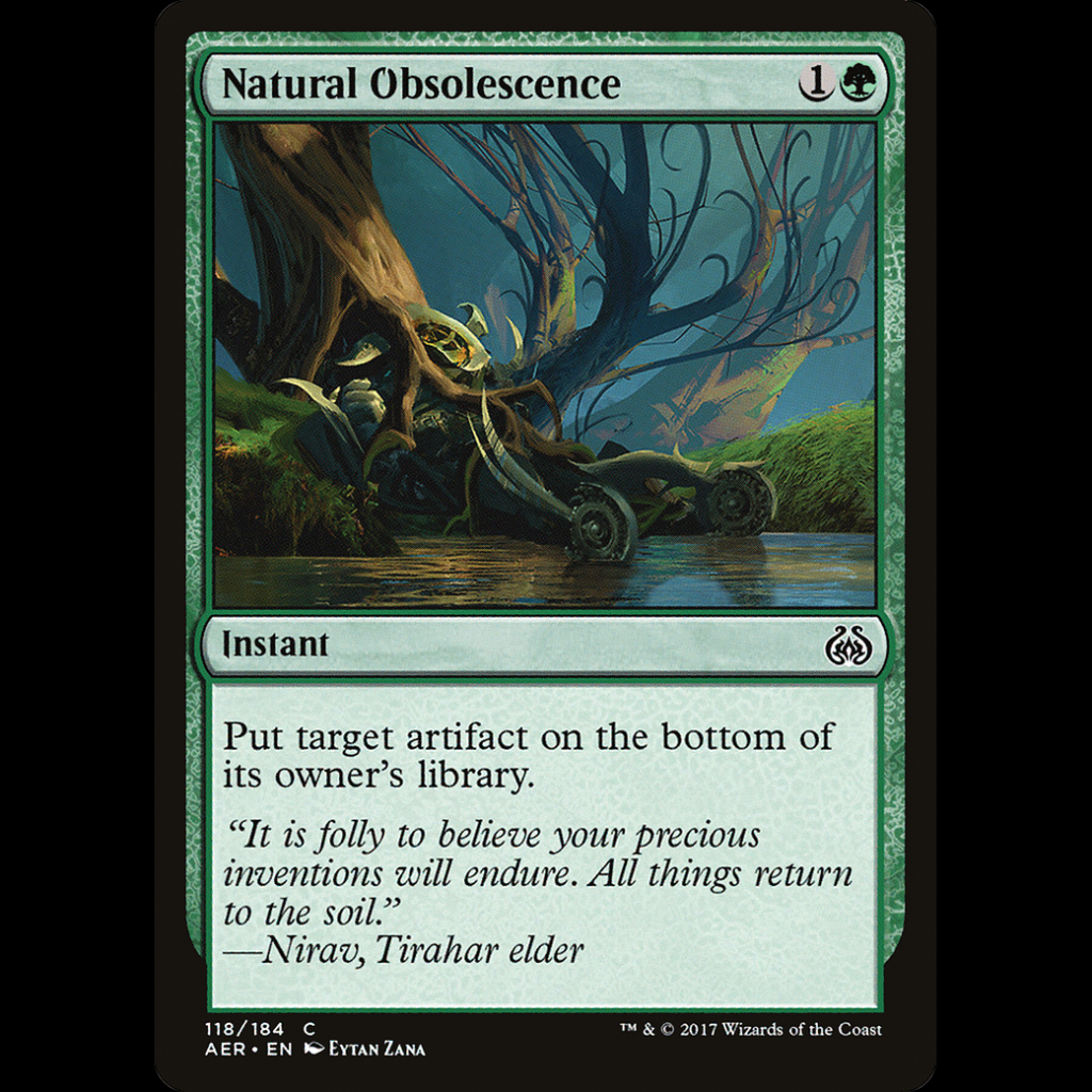 MTG Obsolescencia natural (Natural Obsolescence) Aether Revolt aer#118 ...