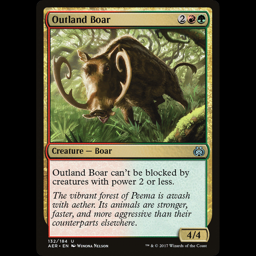 MTG Outland Boar Aether Revolt - Madtoyz
