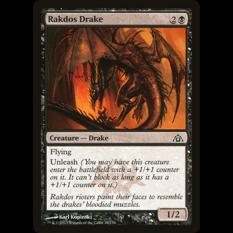 MTG Rakdos Drake Dragon's Maze - Madtoyz
