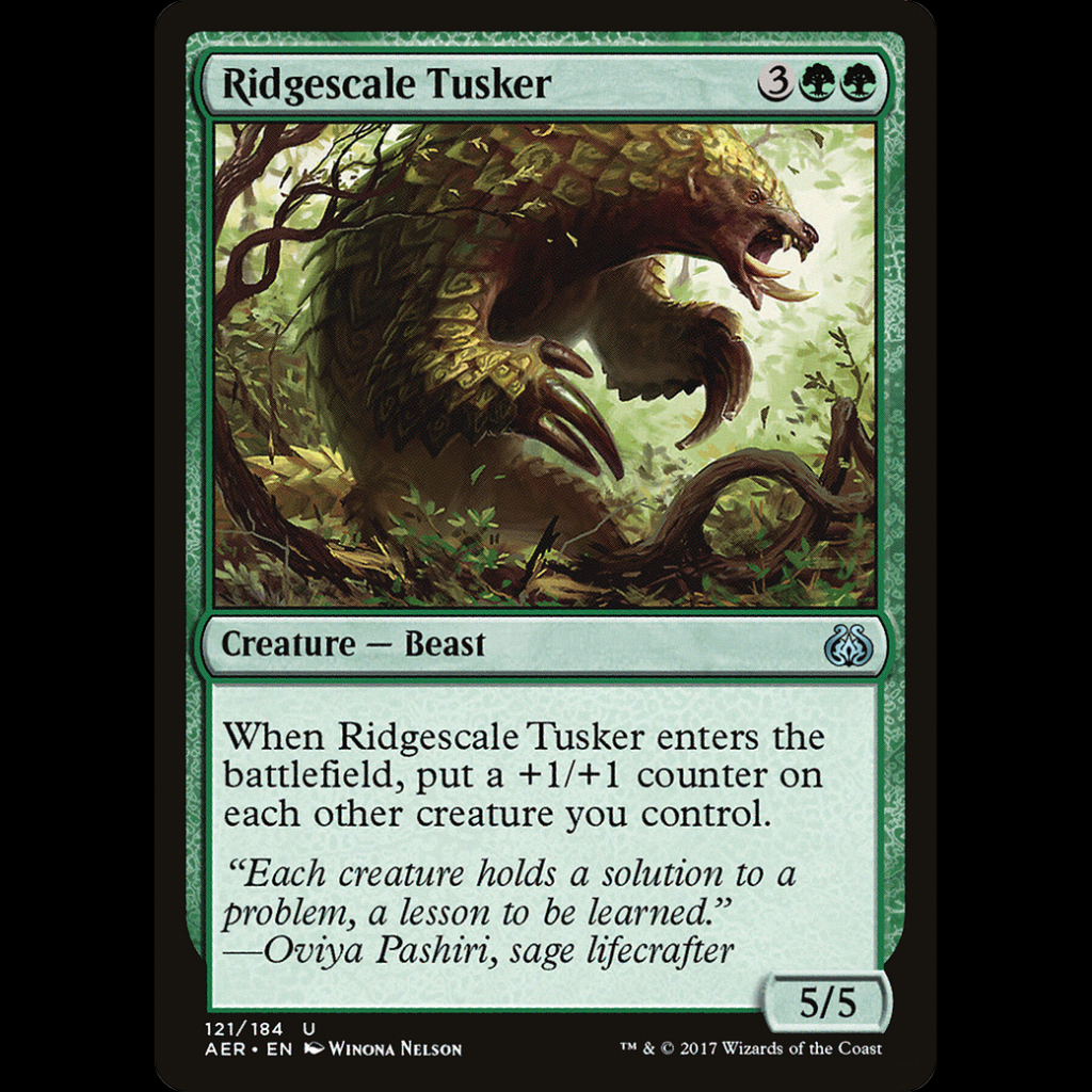 MTG Ridgescale Tusker Aether Revolt aer#121 - Madtoyz