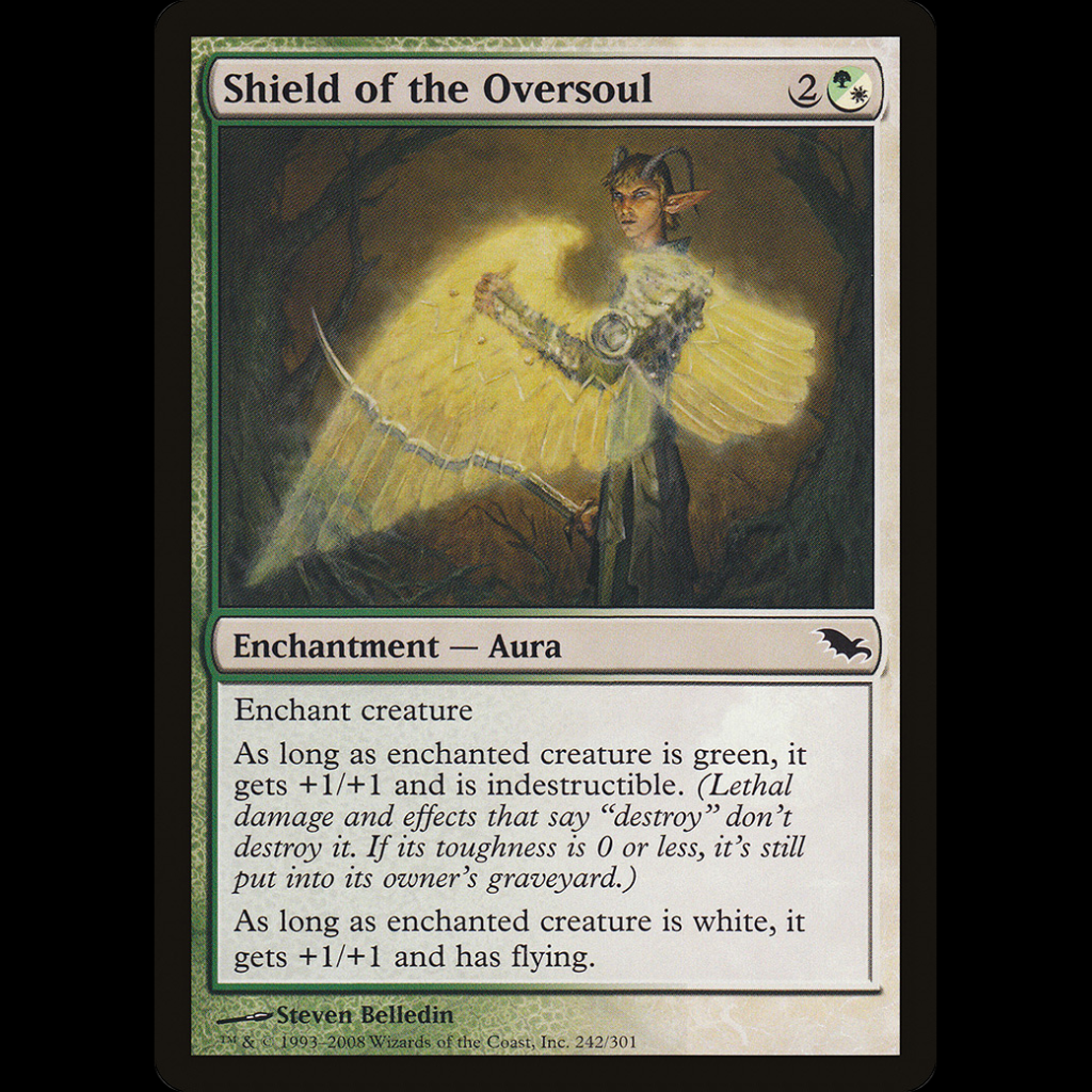 MTG Escudo del Alma suprema (Shield of the Oversoul) Shadowmoor shm#242 ...