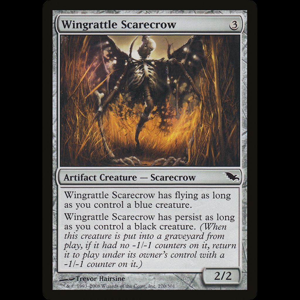 MTG Espantapájaros alas traqueteantes (Wingrattle Scarecrow) Shadowmoor ...