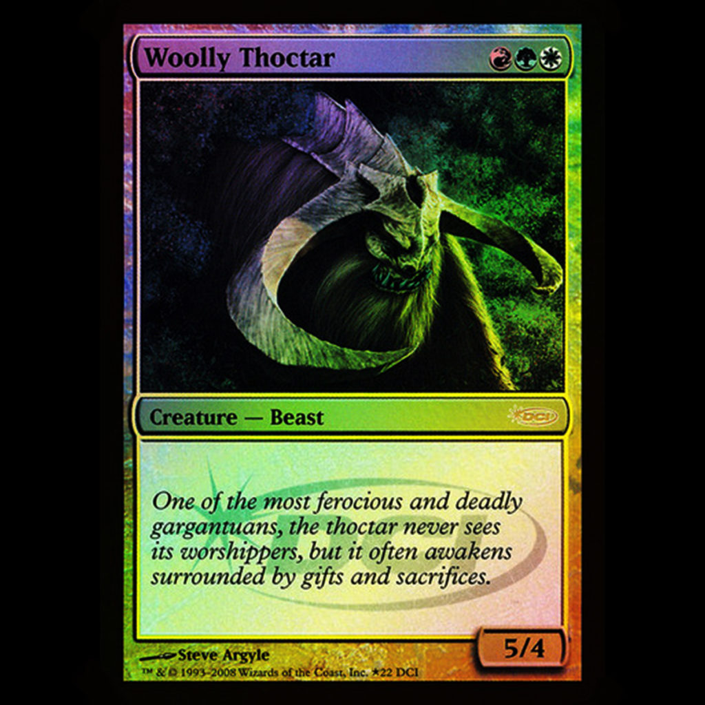 MTG Woolly Thoctar DCI Promos - FOIL - Madtoyz