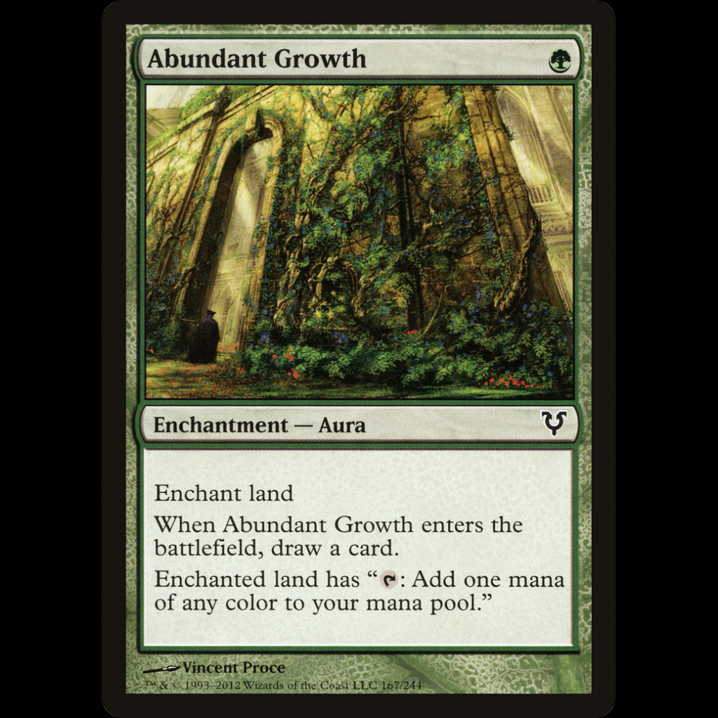 MTG Crecimiento abundante (Abundant Growth) Avacyn Restored avr#167 ...