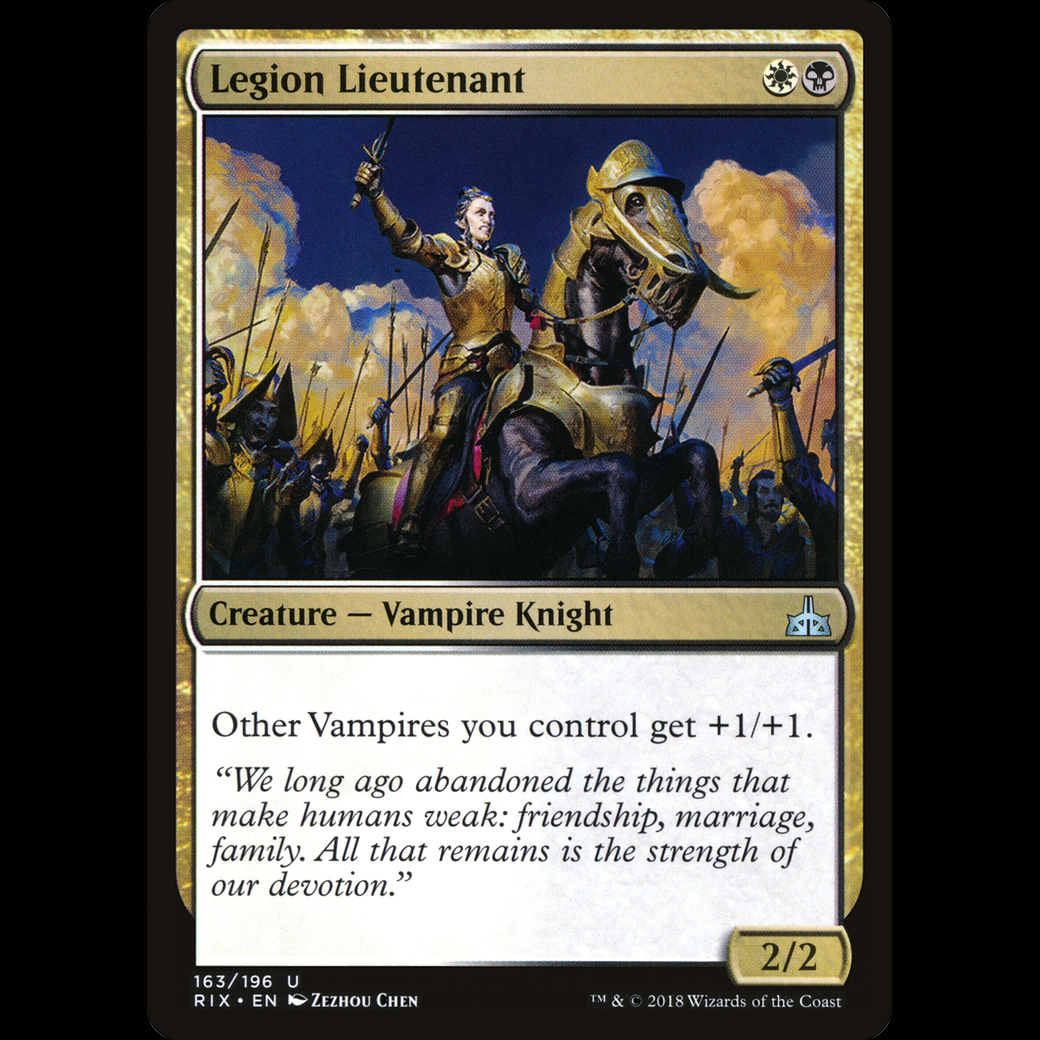 MTG Teniente de la Legión (Legion Lieutenant) Rivals of Ixalan rix#163 ... MTG Teniente de la Legión (Legion Lieutenant) Rivals of Ixalan rix#163 ...
