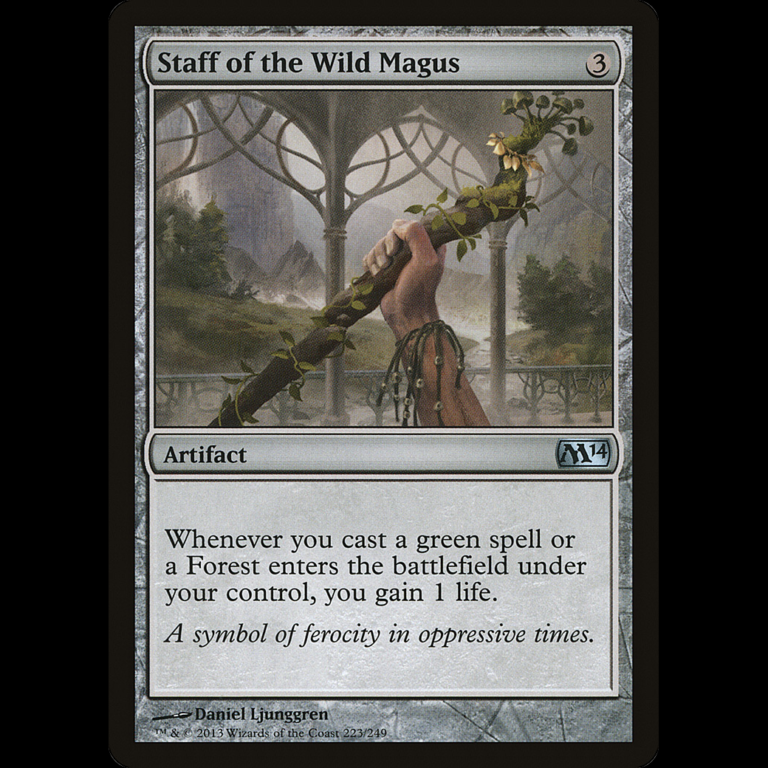 MTG Staff of the Wild Magus Magic 2014 m14#223 - Madtoyz