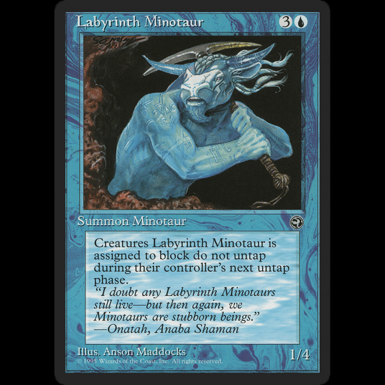 MTG Minotauro del Laberinto (Labyrinth Minotaur) Homelands hml#30a ...