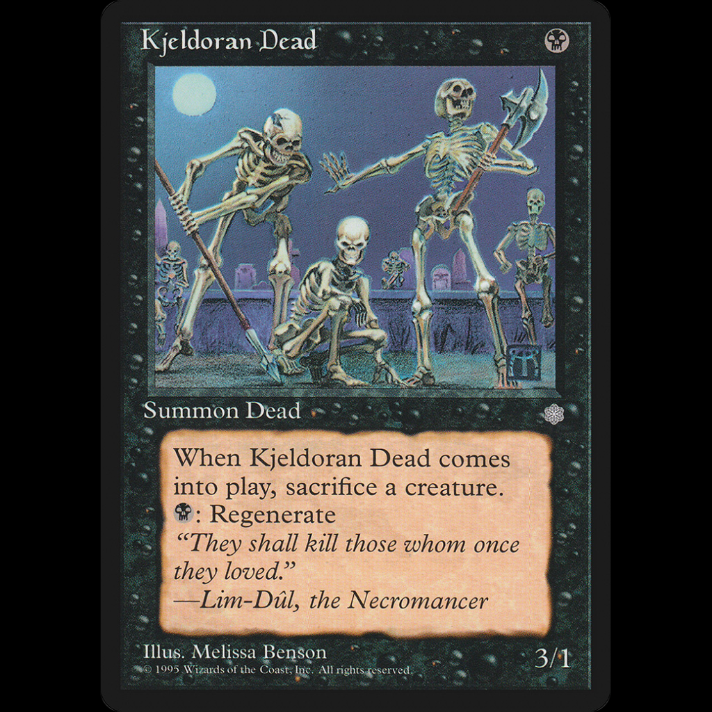 MTG Muertos kjeldoranos (Kjeldoran Dead) Ice Age ice#137 - Madtoyz