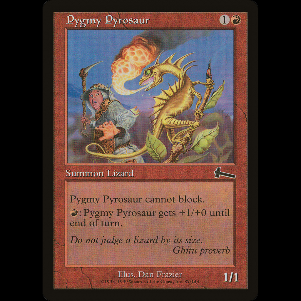 MTG Pygmy Pyrosaur Urza's Legacy ulg#87 - Madtoyz