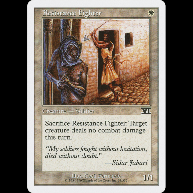 MTG Resistance Fighter Classic Sixth Edition 6ed#38 - Madtoyz