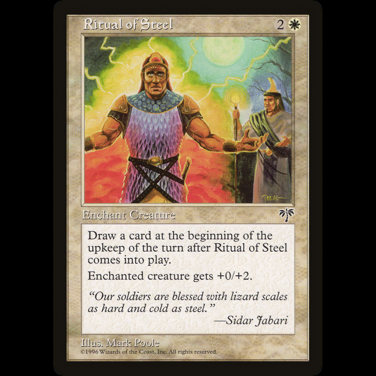 MTG Ritual del acero (Ritual of Steel) Mirage mir#36 - Madtoyz