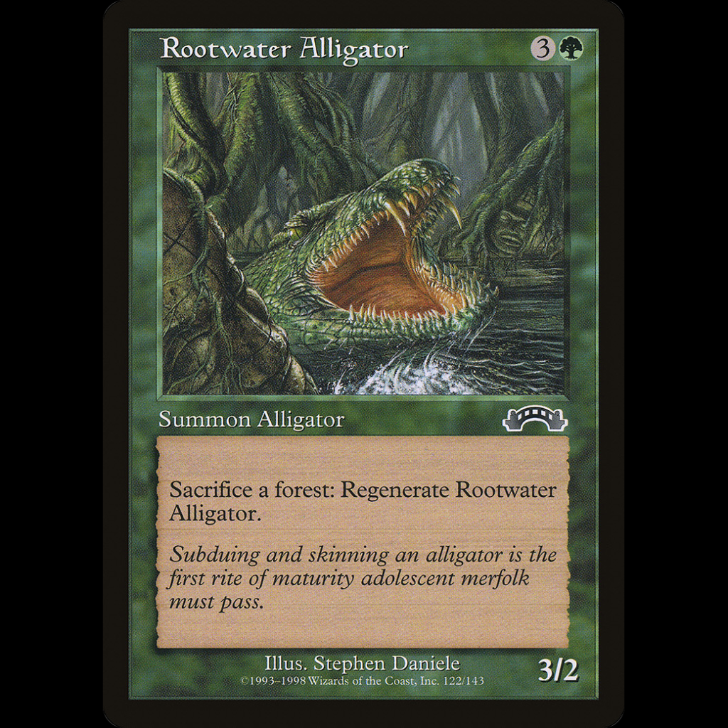 MTG Caimán de Raicesanegadas (Rootwater Alligator) Exodus exo#122 - Madtoyz