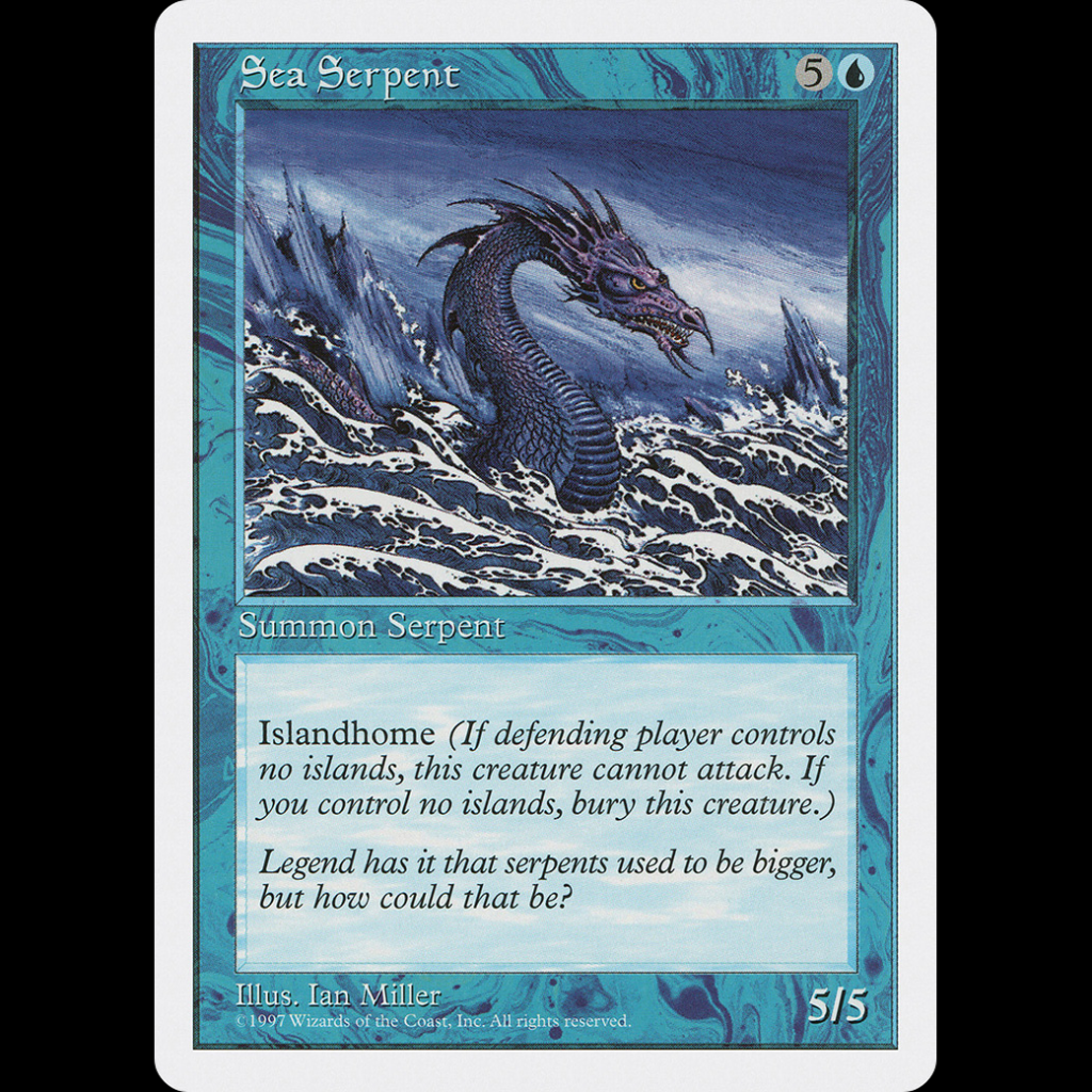 MTG Serpiente de mar (Sea Serpent) Fifth Edition 5ed#118 - Madtoyz