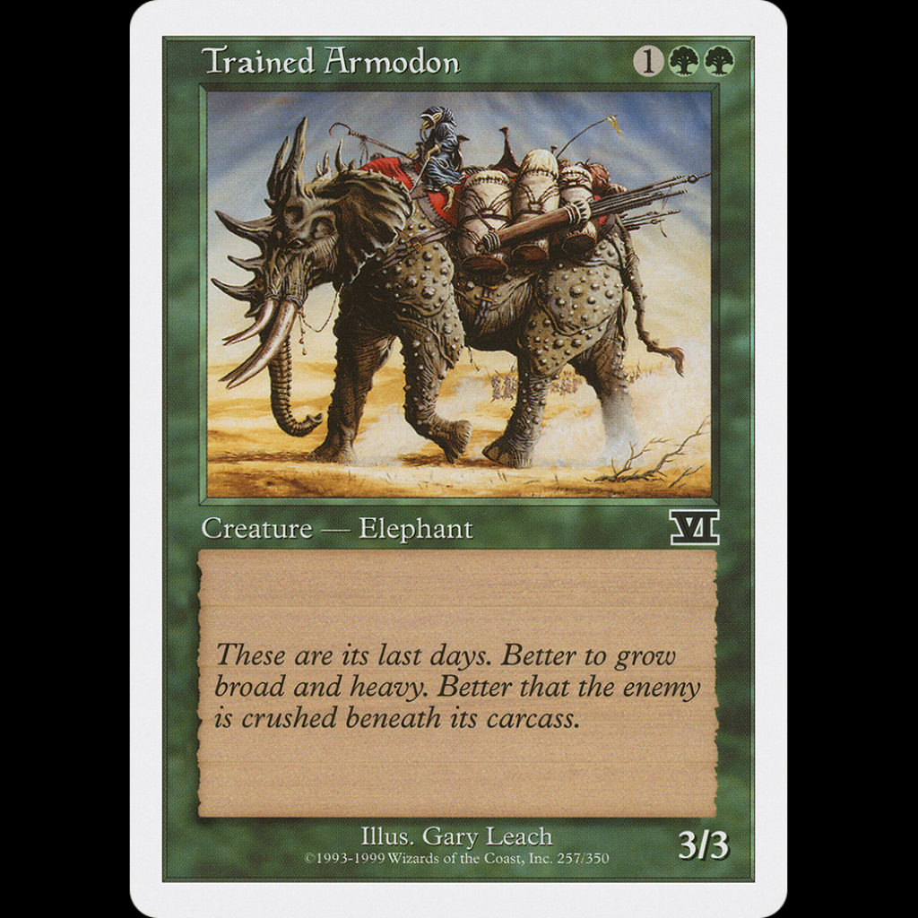 MTG Trained Armodon Classic Sixth Edition 6ed#257 - Madtoyz