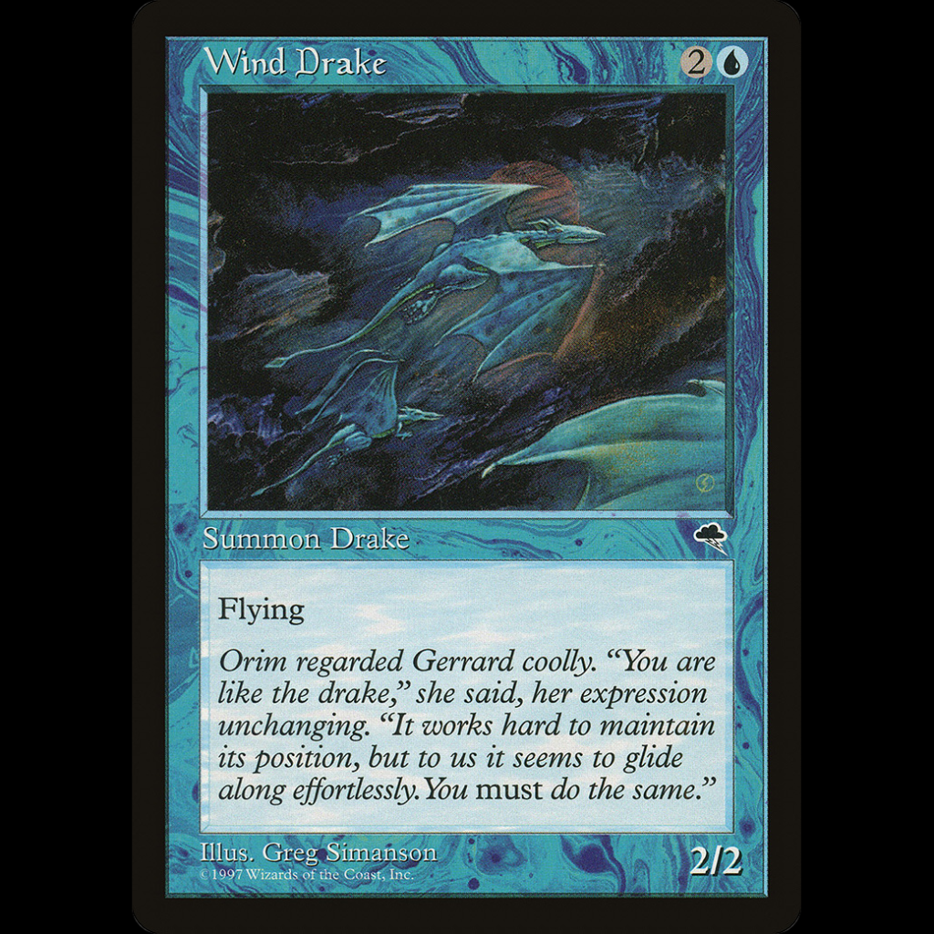 MTG Wind Drake Tempest tmp#105 - Madtoyz