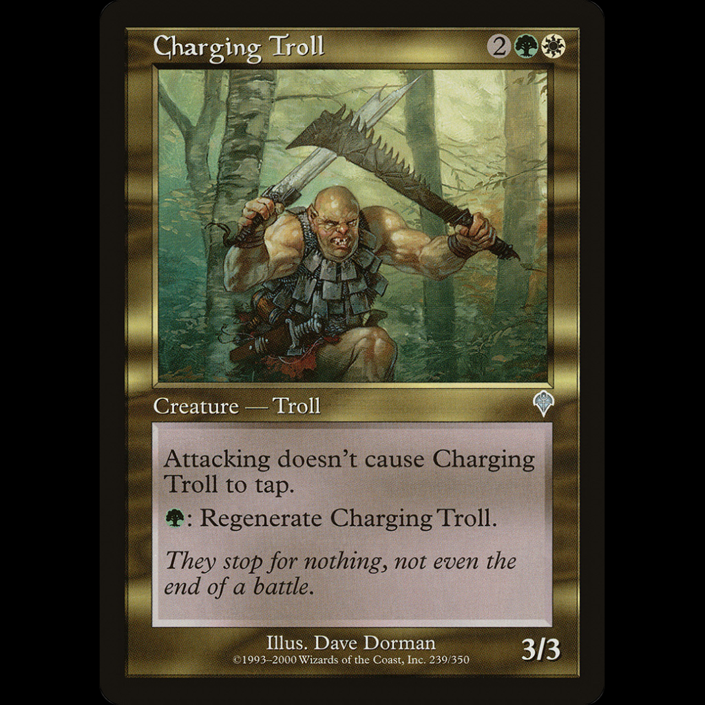 MTG Troll a la Carga (Charging Troll) Invasion inv#239 - Madtoyz