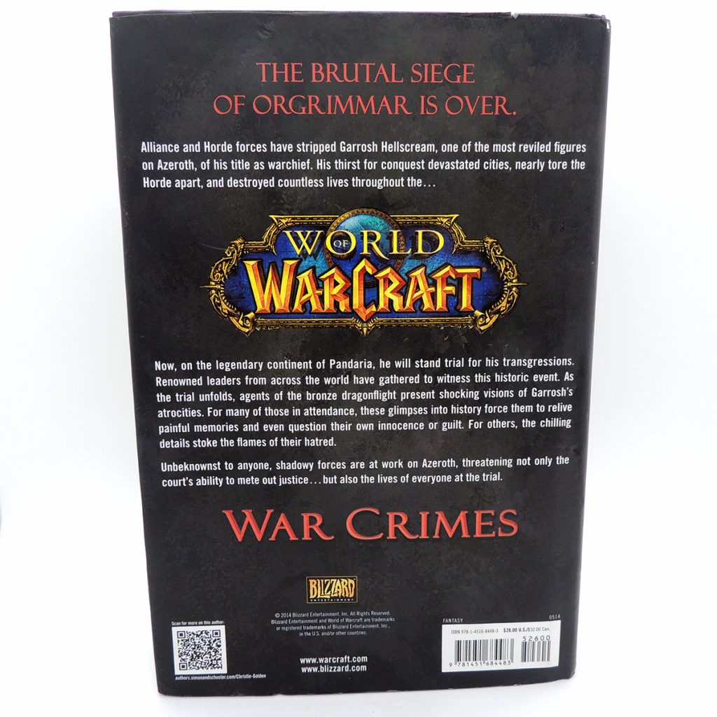 World Of Warcraft War Crimes Libro Book Ingles - Madtoyz