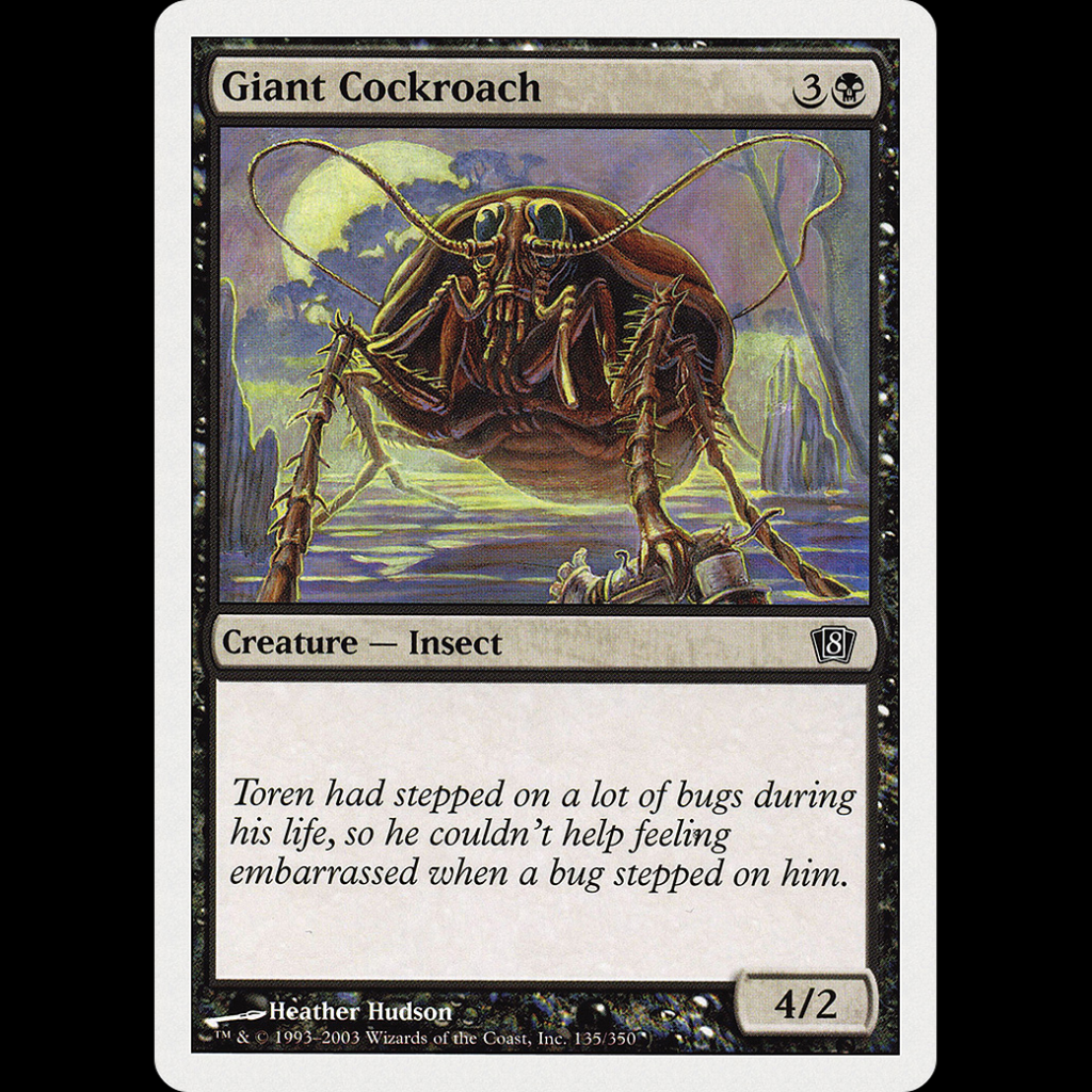 MTG Cucaracha gigante (Giant Cockroach) Eighth Edition 8ed#135 - Madtoyz