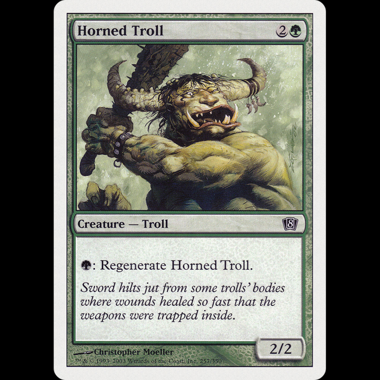 MTG Troll astado (Horned Troll) Eighth Edition - Madtoyz