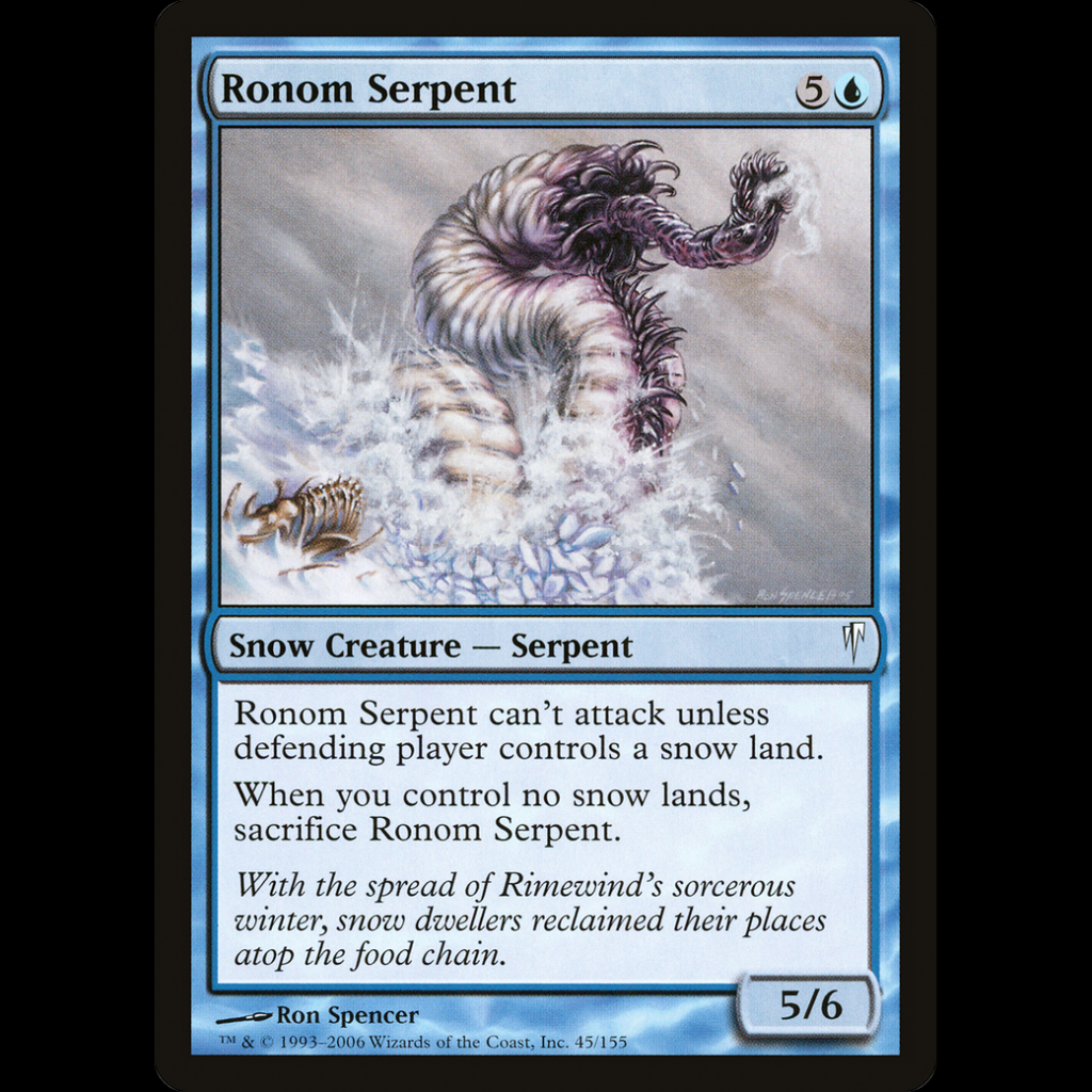 MTG Serpiente de Rónom (Ronom Serpent) Coldsnap csp#45 - Madtoyz
