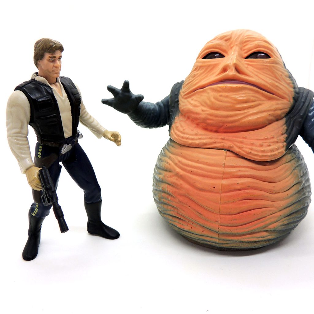 Star Wars Han Solo Jabba the Hutt POTF Kenner 1997 - Madtoyz
