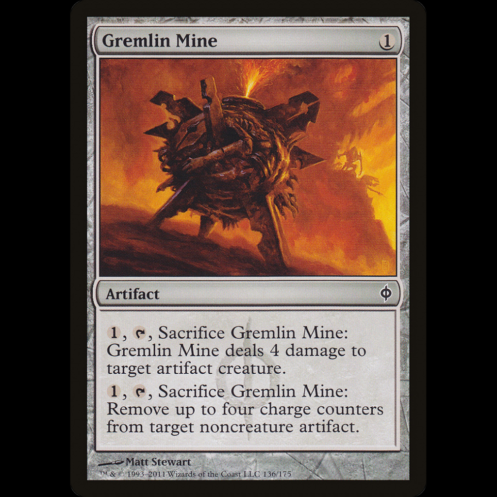MTG Mina de gremlins (Gremlin Mine) New Phyrexia nph#136 - Madtoyz