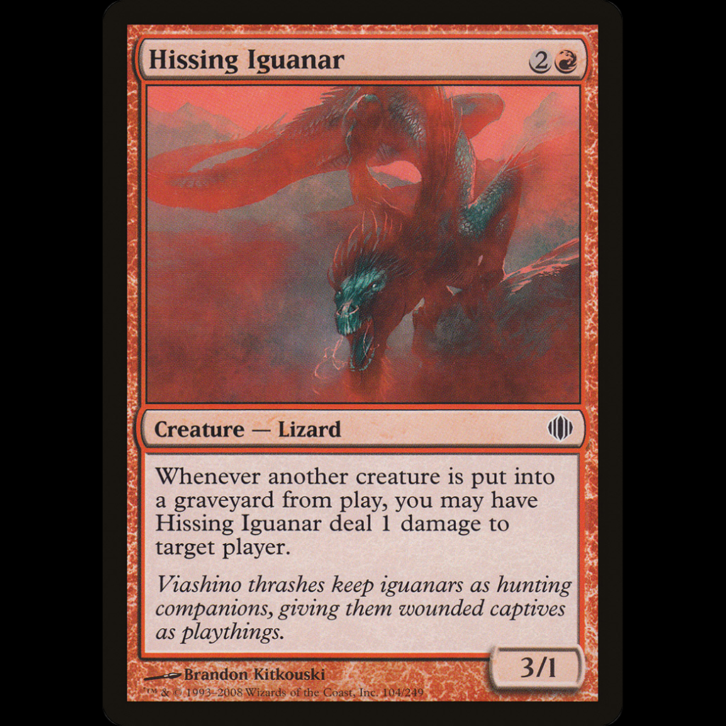 MTG Hissing Iguanar Shards of Alara ala#104 - Madtoyz