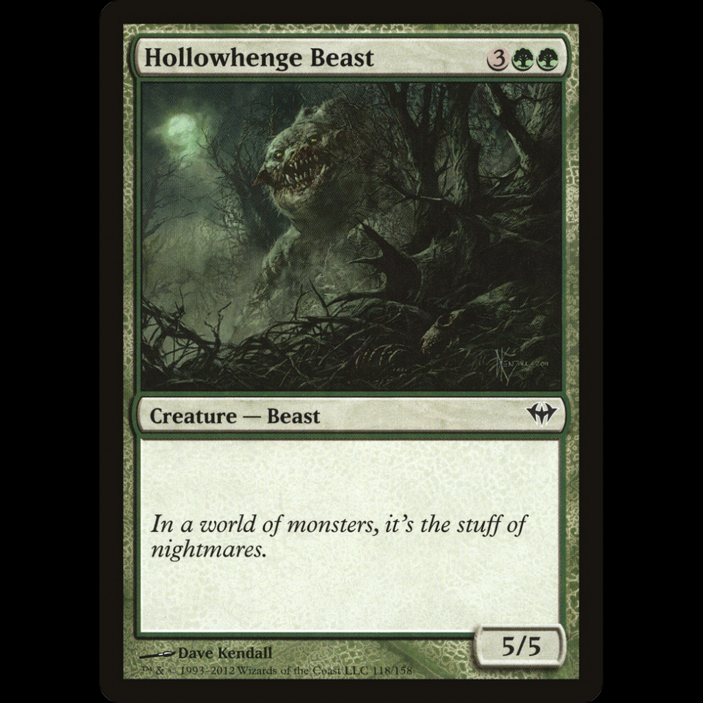MTG Bestia de Hollowhenge (Hollowhenge Beast) Dark Ascension dka#118 ...