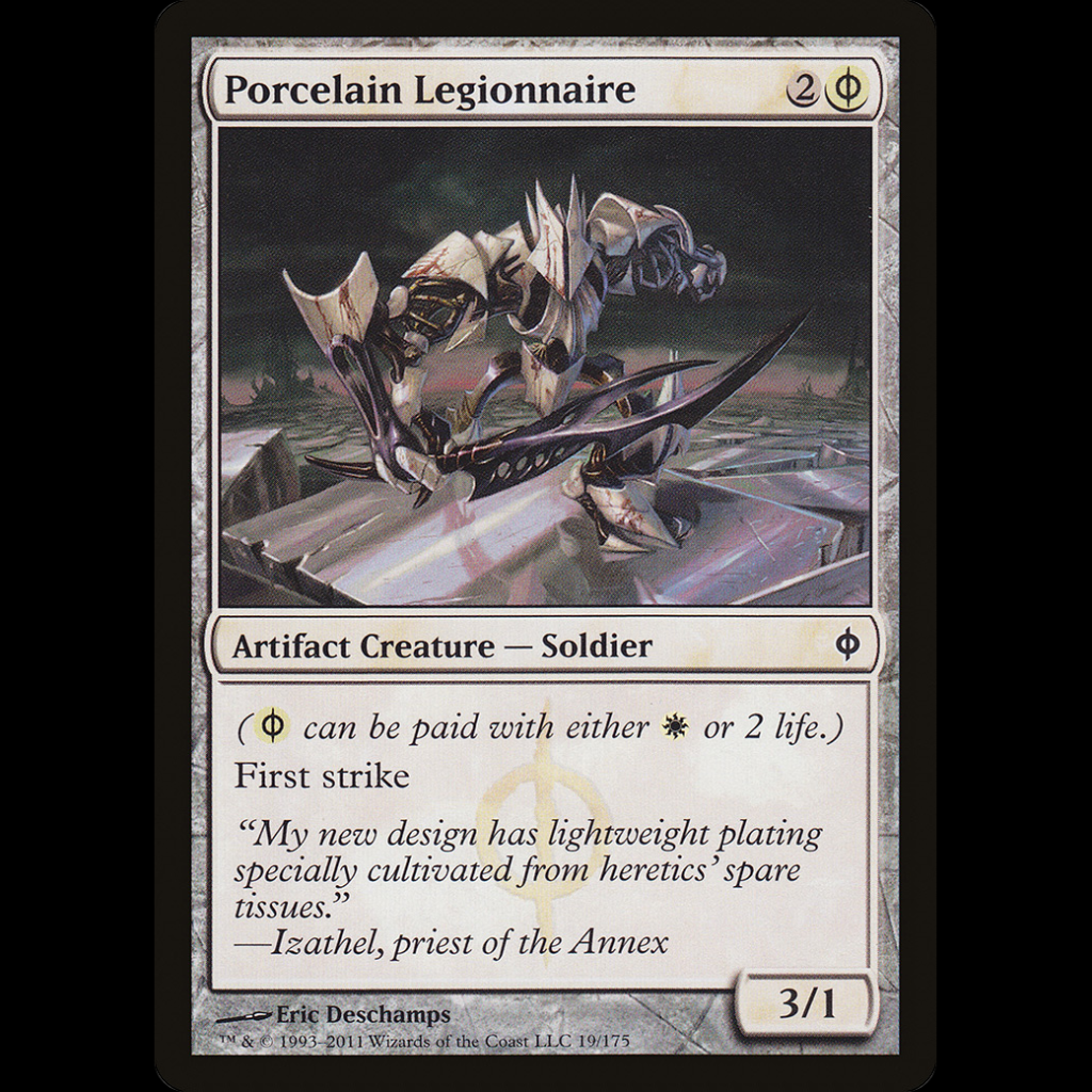 MTG Porcelain Legionnaire New Phyrexia - Madtoyz