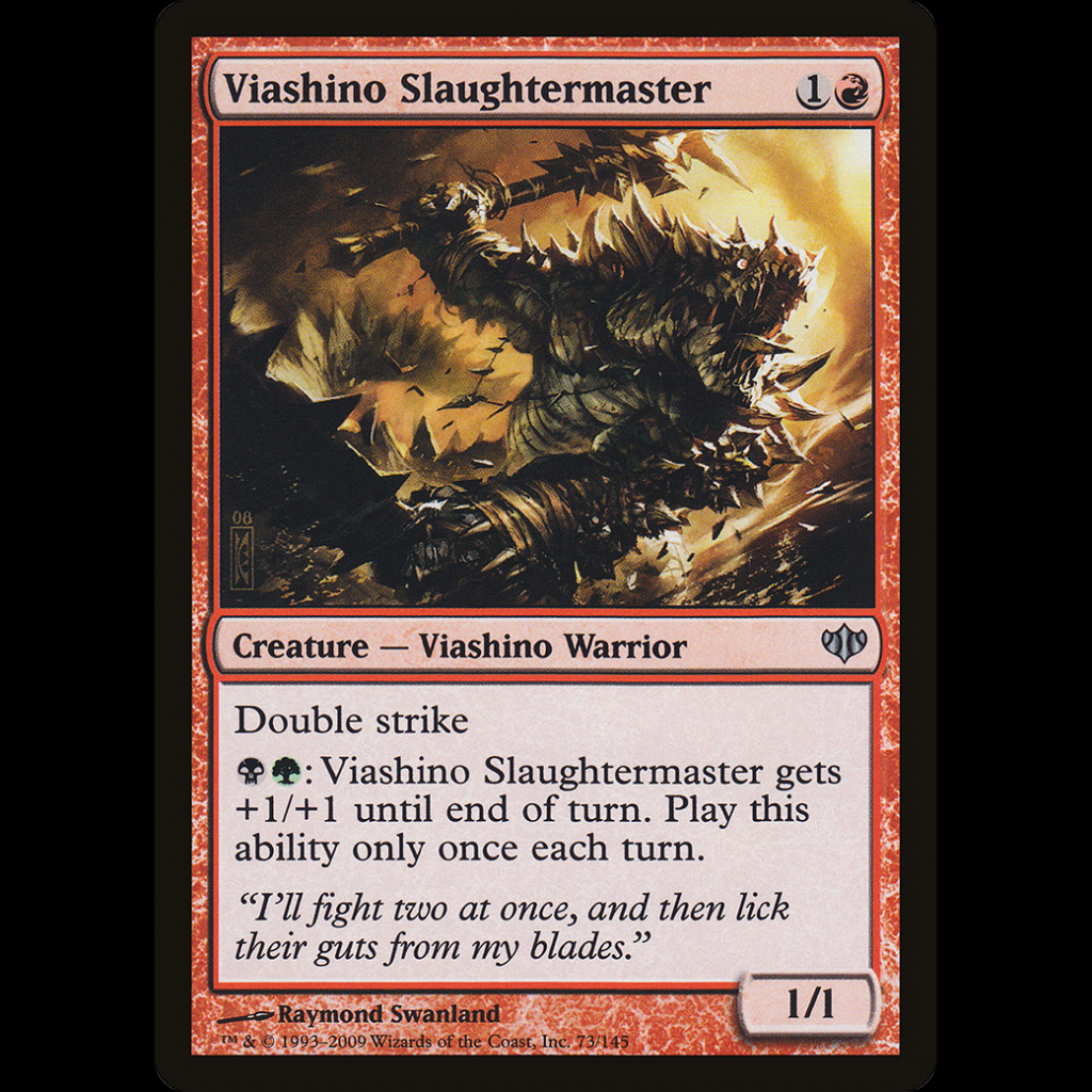 MTG Maestro de masacre viashino (Viashino Slaughtermaster) Conflux con ...