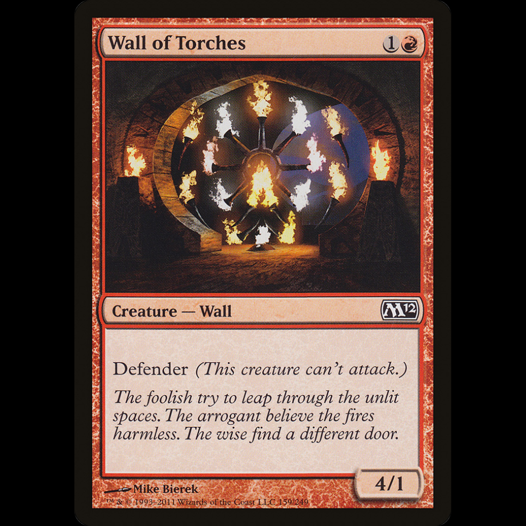 MTG Wall of Torches Magic 2012 m12#159 - Madtoyz