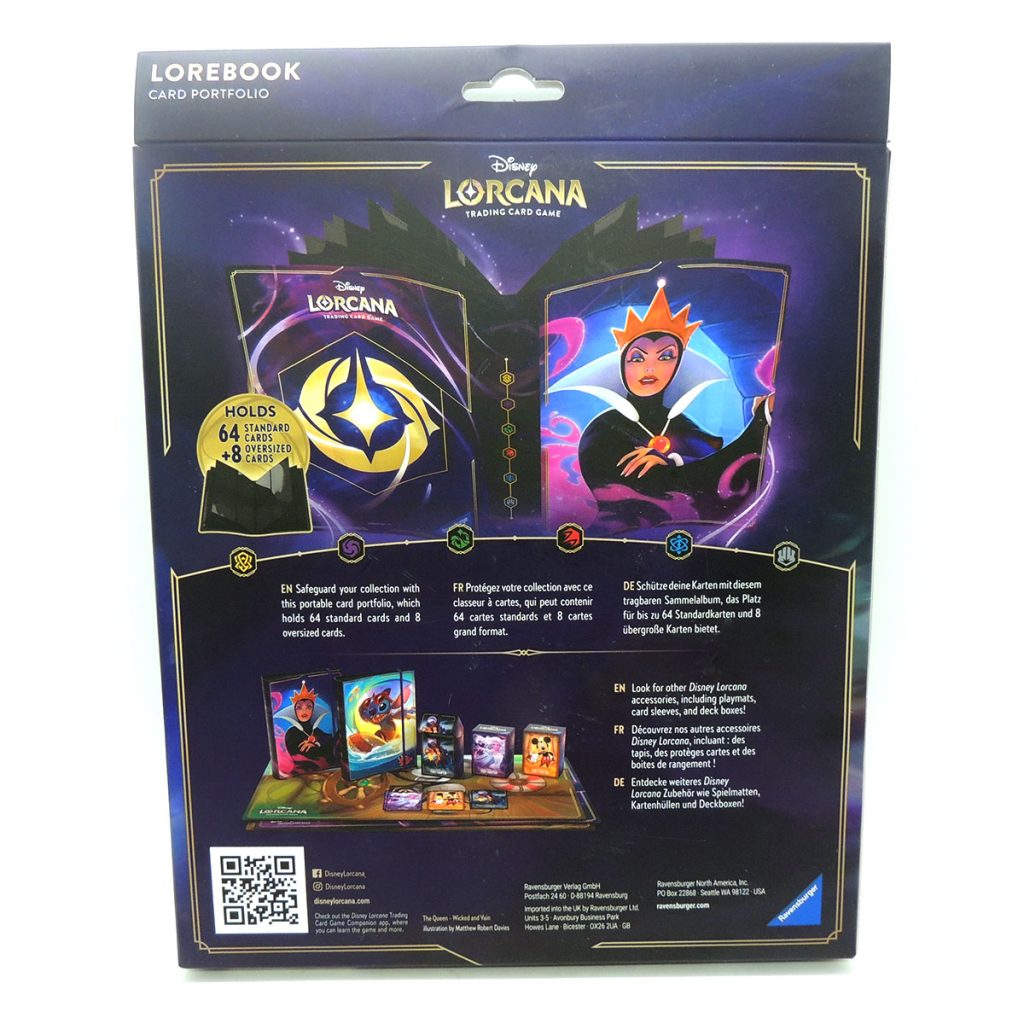 Disney Lorcana Binder 4 Pocket LoreBook Maleficent - Madtoyz