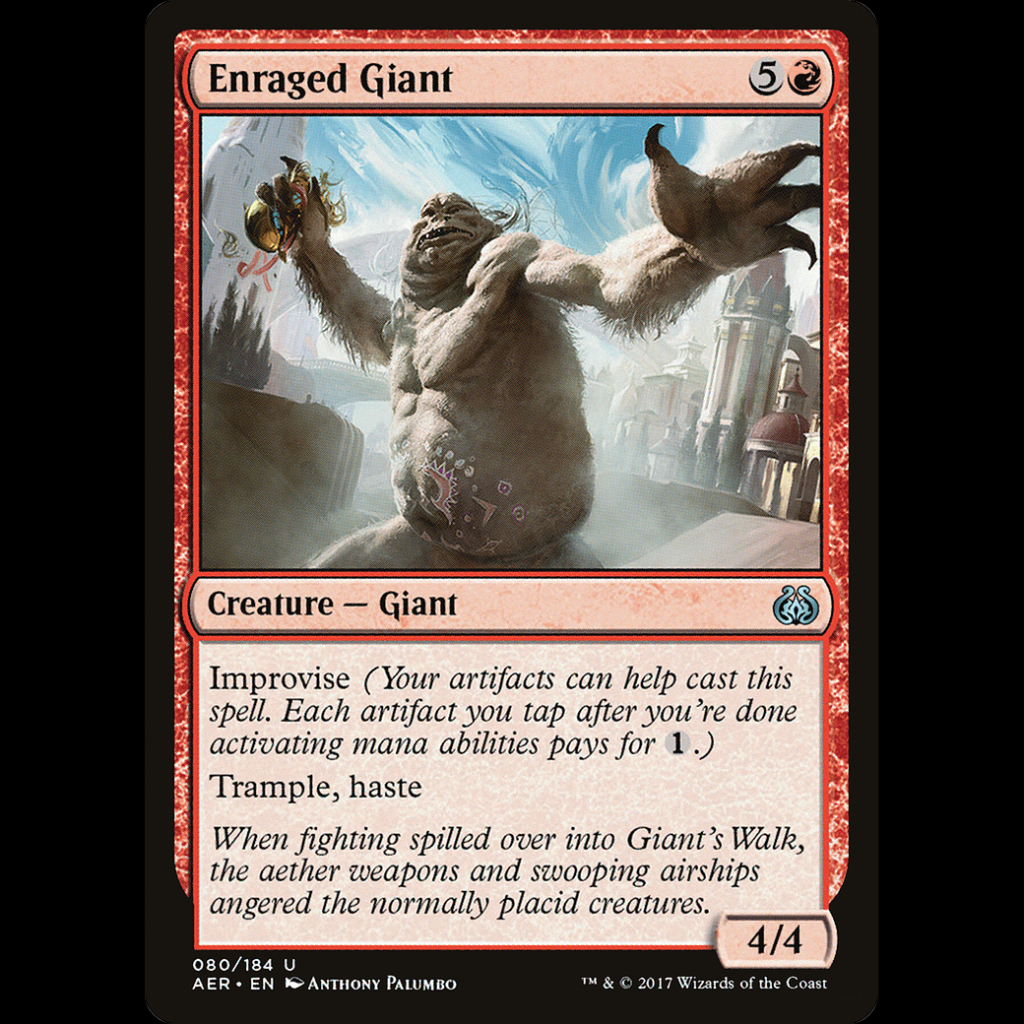 MTG Enraged Giant Aether Revolt aer#80 - Madtoyz