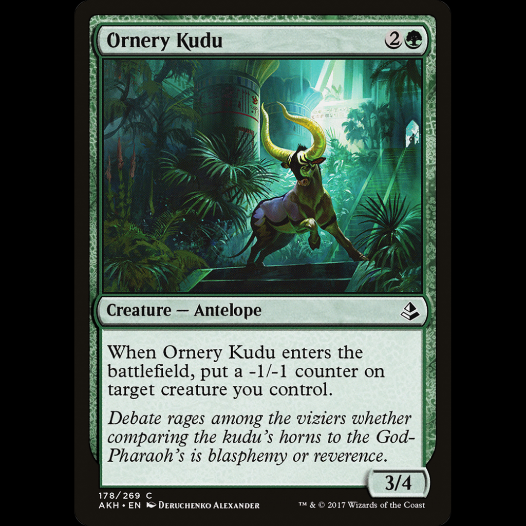MTG Ornery Kudu Amonkhet - Madtoyz