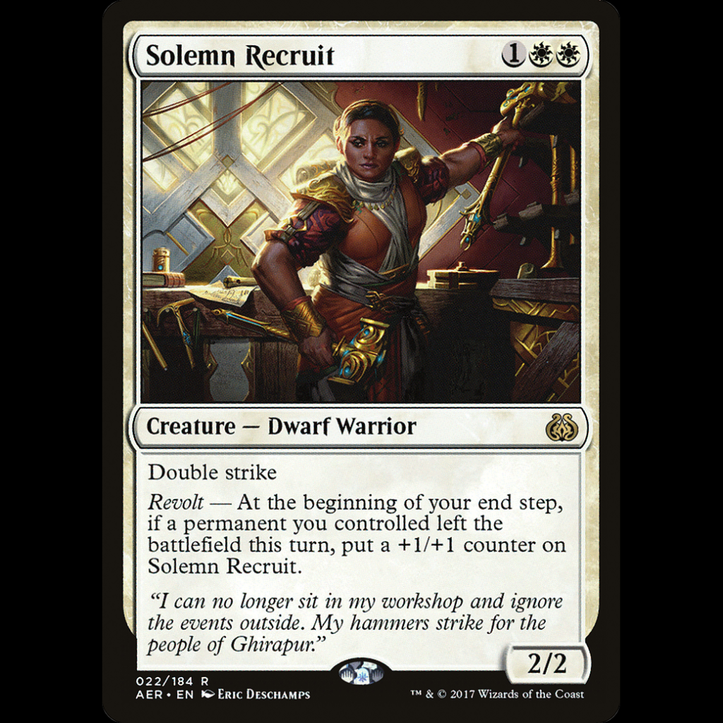 MTG Recluta solemne (Solemn Recruit) Aether Revolt aer#22 - Madtoyz