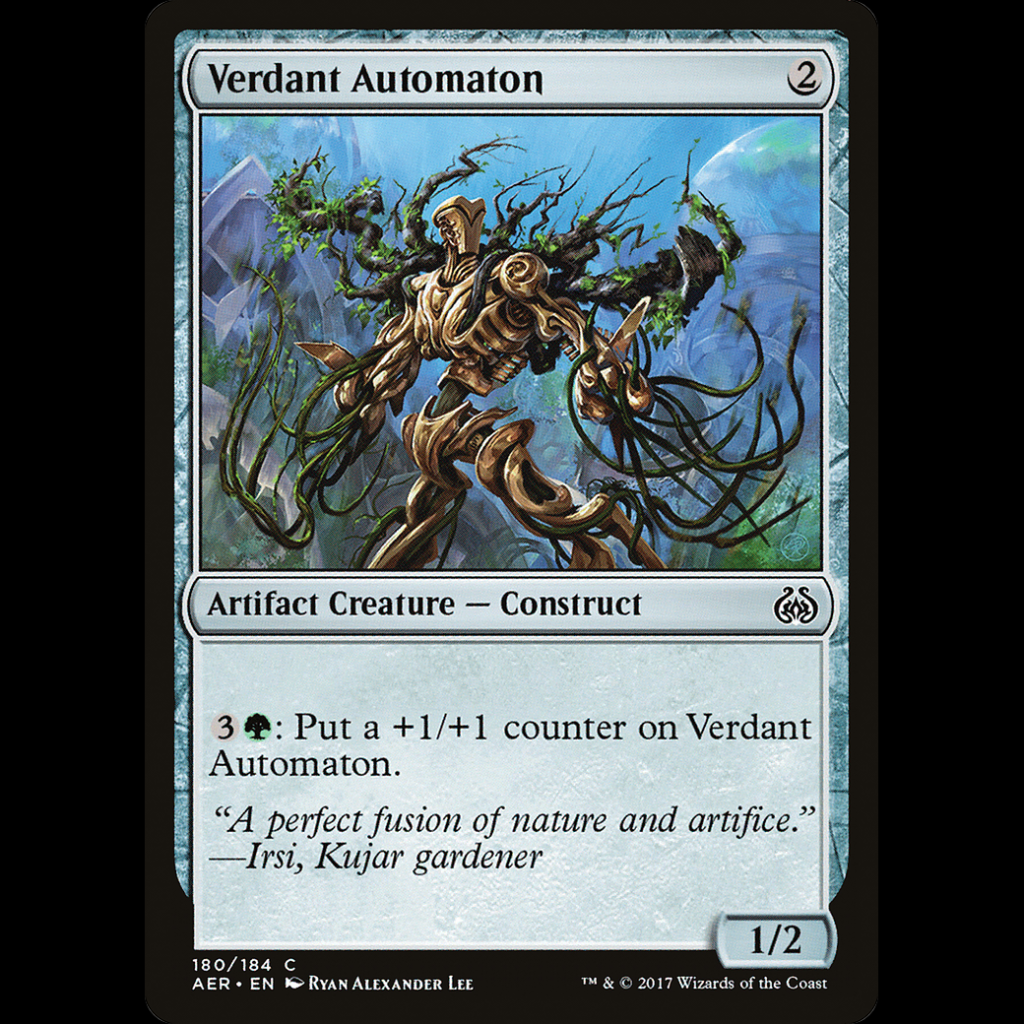 MTG Verdant Automaton Aether Revolt aer#180 - Madtoyz