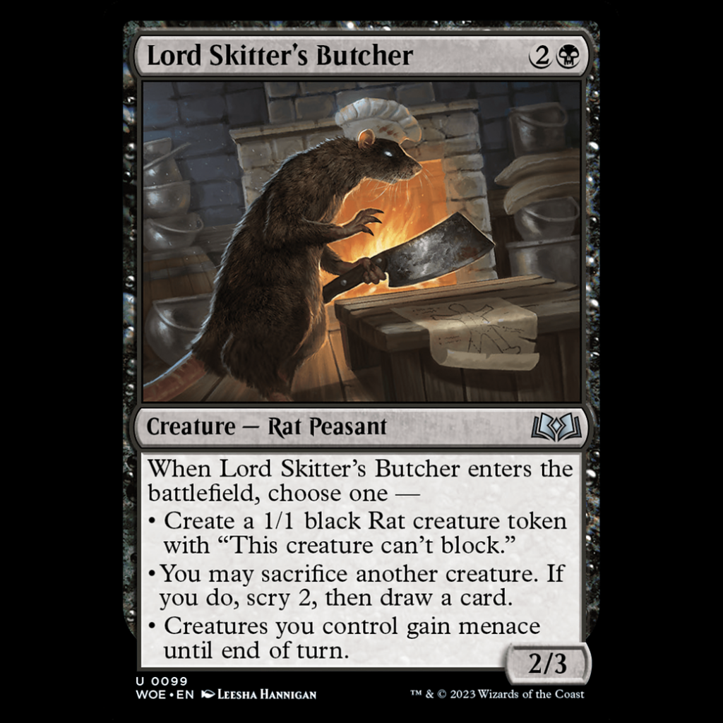 MTG Lord Skitter's Butcher Wilds of Eldraine woe#99 - Madtoyz