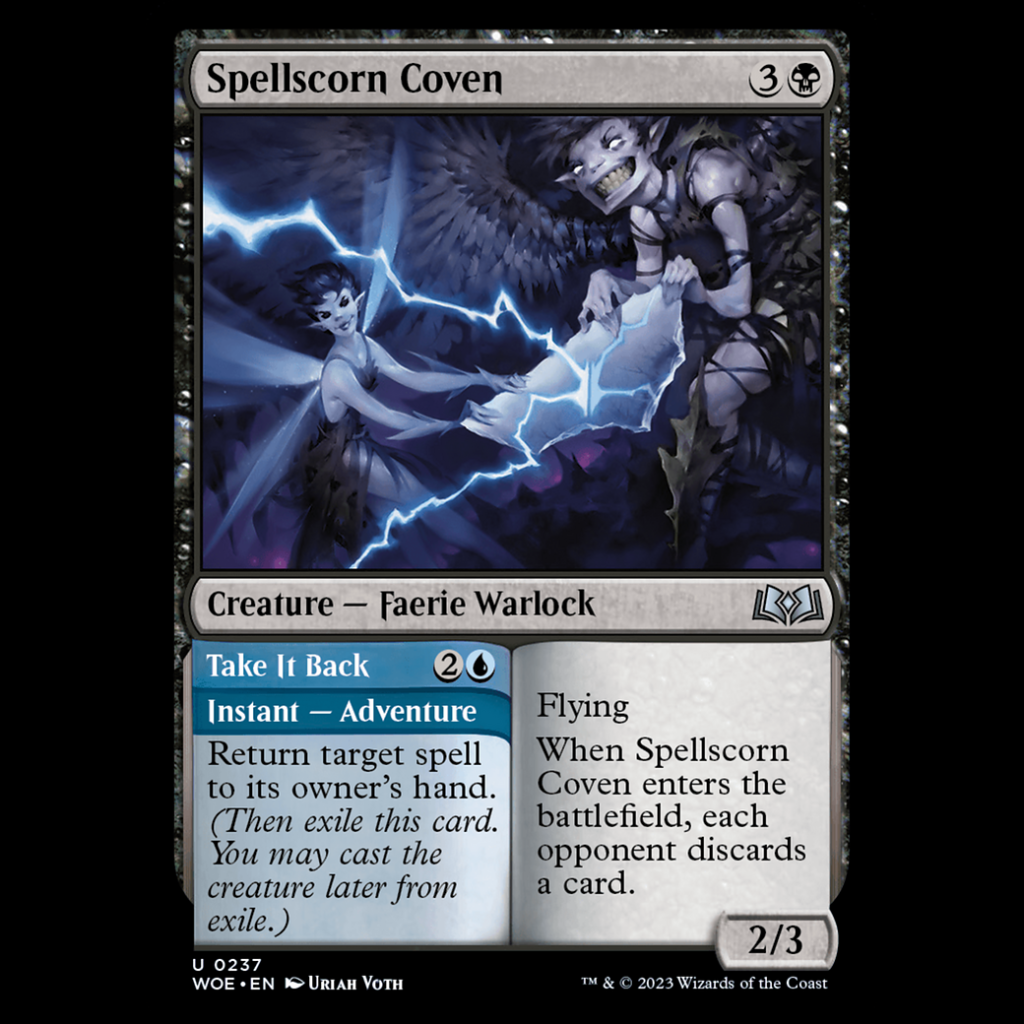 MTG Spellscorn Coven // Take It Back Wilds of Eldraine woe#237 - Madtoyz