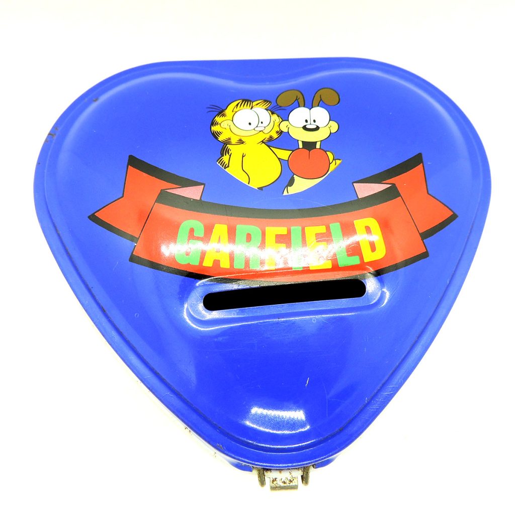Garfield Alcancia Metal Lata Modern Star Vintage - Madtoyz