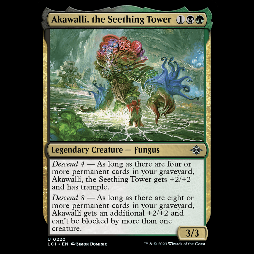 MTG Akawalli, the Seething Tower The Lost Caverns of Ixalan lci#220 ...
