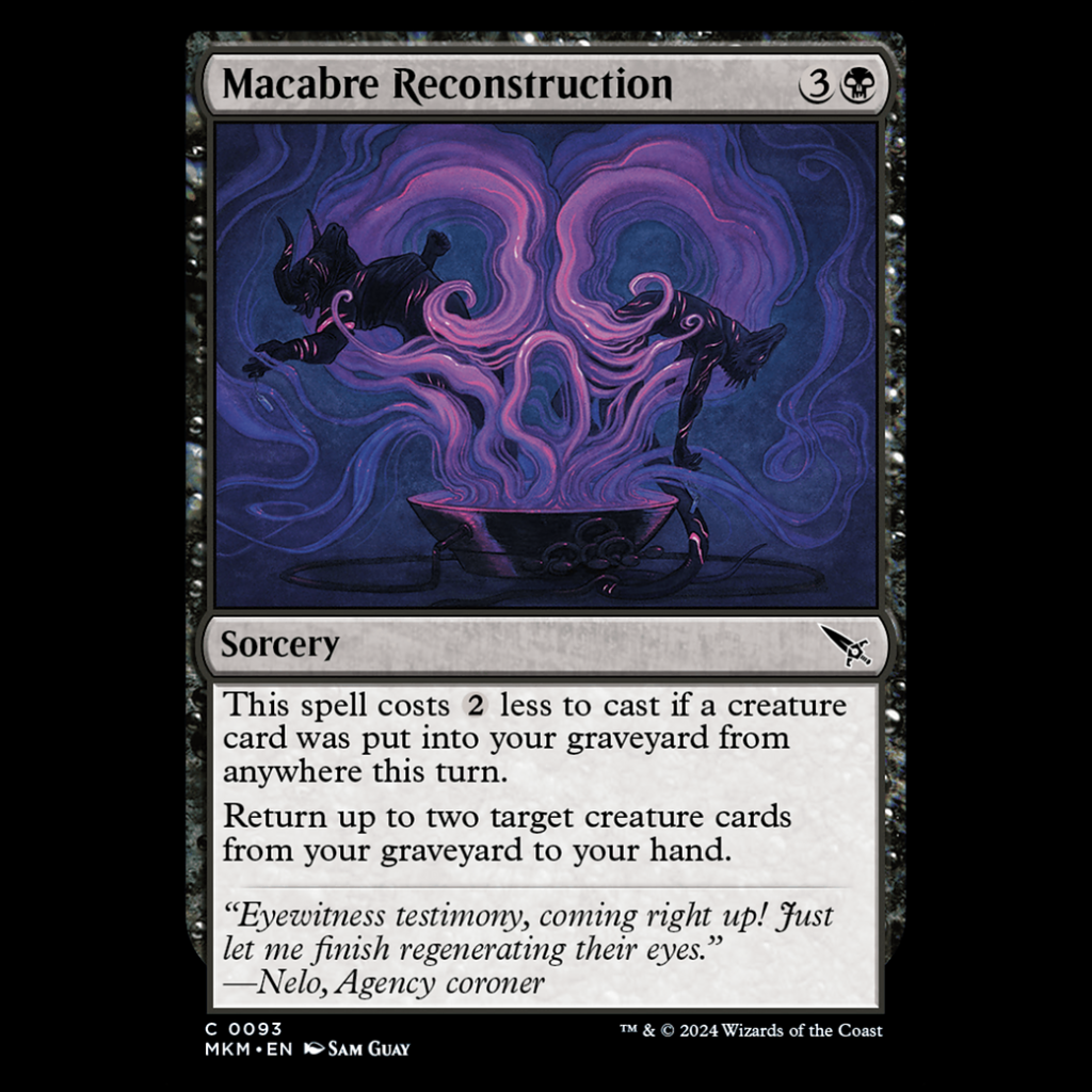 MTG Macabre Reconstruction Murders at Karlov Manor mkm#93 - Madtoyz