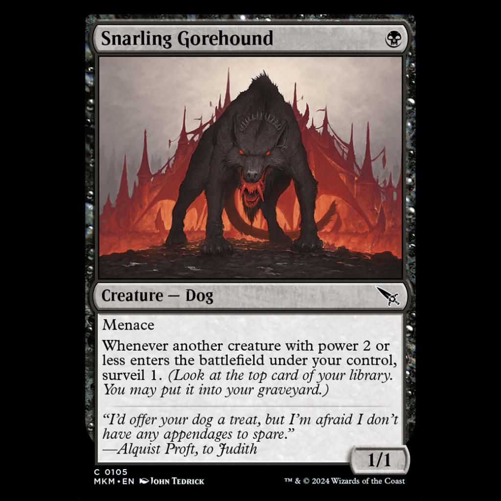 MTG Snarling Gorehound Murders at Karlov Manor - Madtoyz