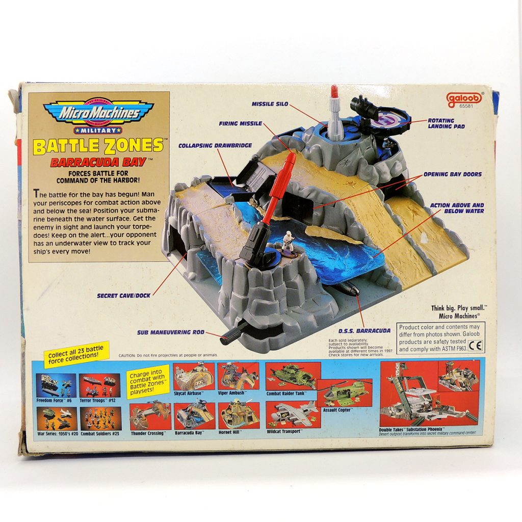 Micro Machines Military Battle Zones Barracuda Bay Galoob 90s - Madtoyz