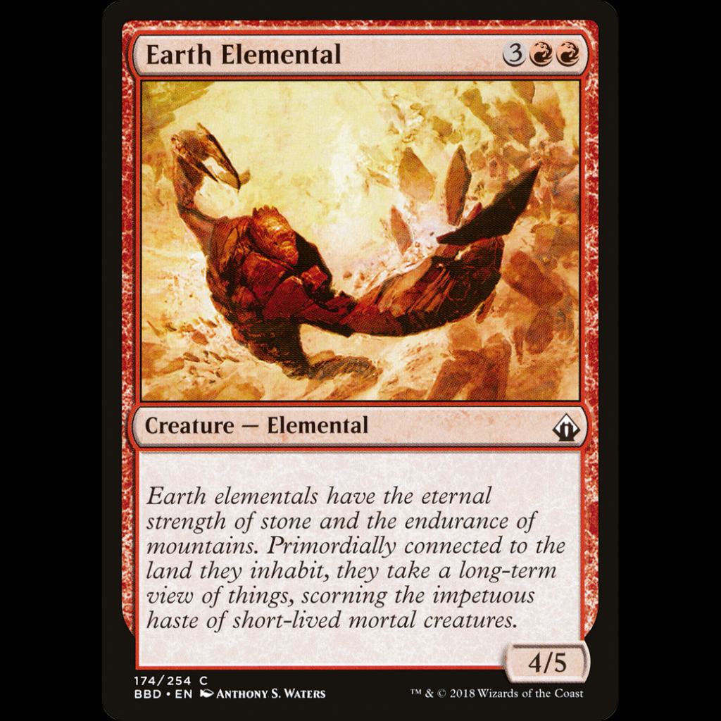 MTG Earth Elemental Battlebond bbd#174 - Madtoyz