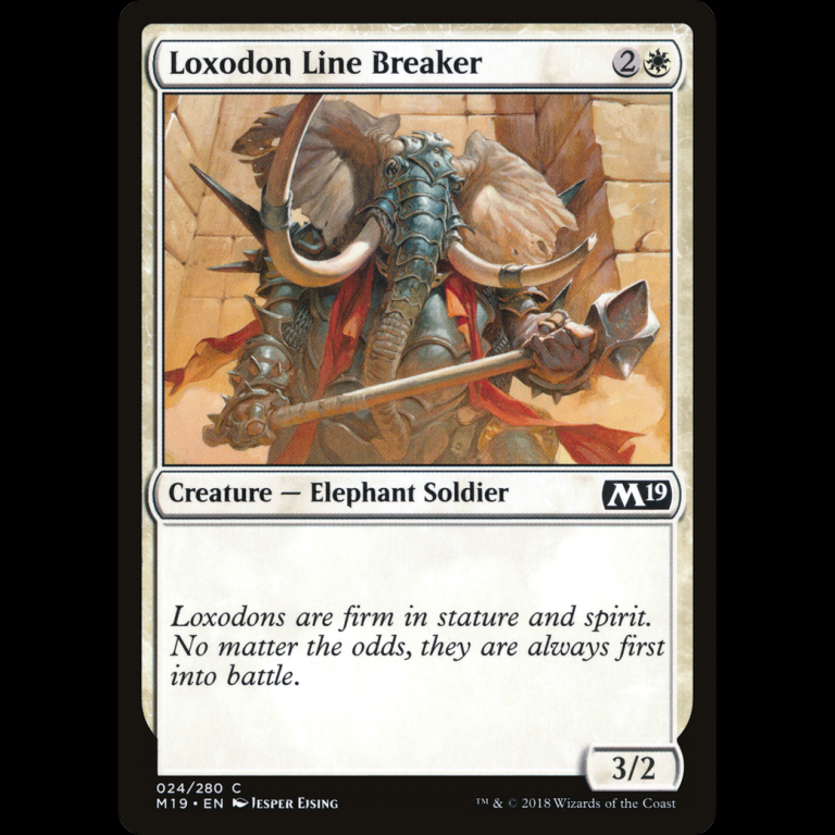 MTG Loxodon Line Breaker Core Set 2019 m19#24 - Madtoyz