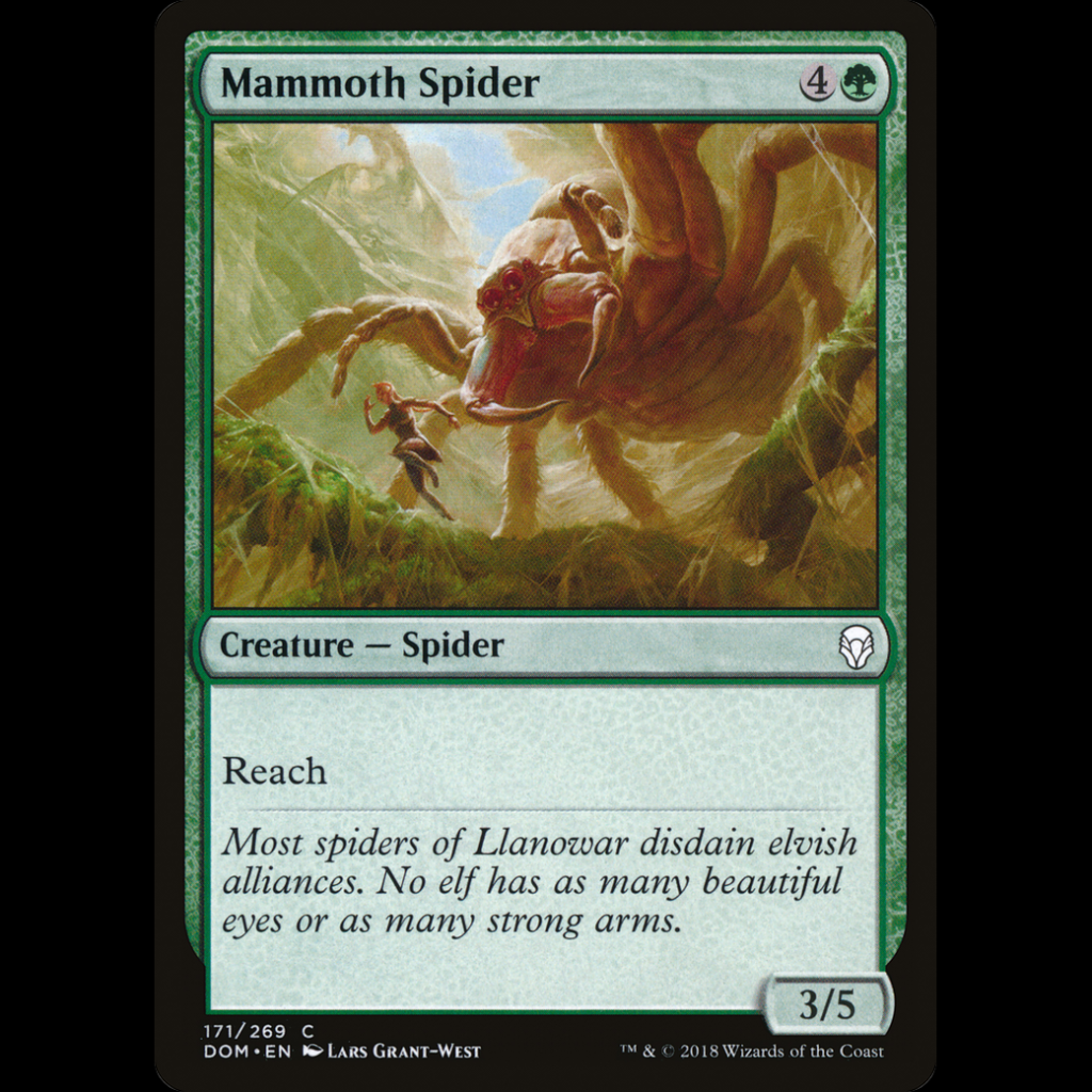 MTG Araña mamut (Mammoth Spider) Dominaria dom#171 - Madtoyz