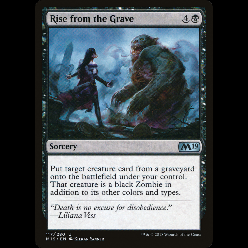 MTG Levantarse de la tumba (Rise from the Grave) Core Set 2019 m19#117 ...